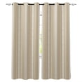 Boho Beige Kitchen Curtains Minimalist Farmhouse Striped Cafe Short ...