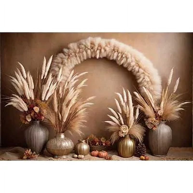 Boho Birthday Party Background Photography Fall Thatch Thanksgiving ...