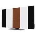 Boho Black TV Dust Cover 85 Inch, Brown and White Striped Tribal ...