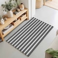 Boho Black White Lines Dots Rectangle Rug 2'x3' Abstract Geometric ...