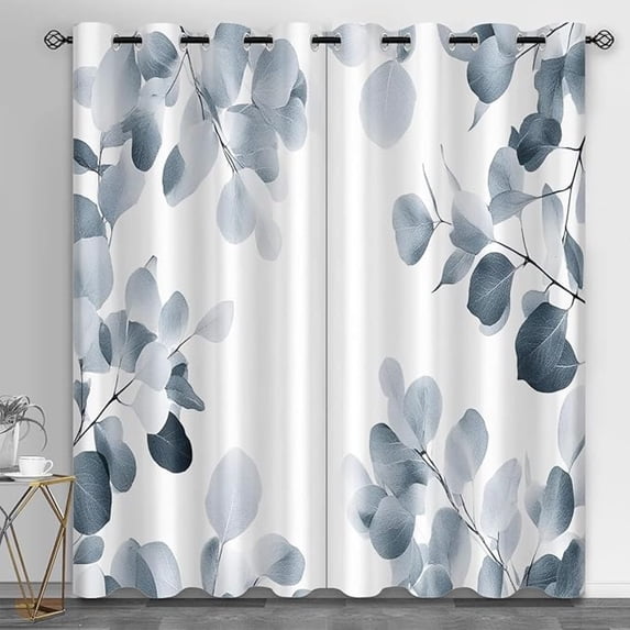 Boho Blackout Curtains For Bedroom, Eucalyptus Vine Curtains For Living ...