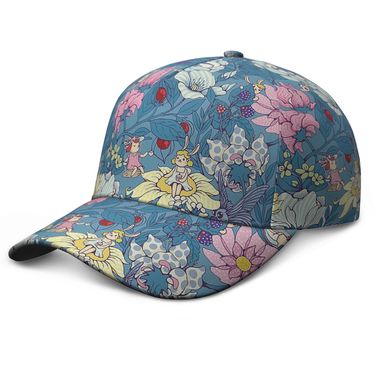 Boho Bloom Baseball Cap Adjustable Snapback - Walmart.com