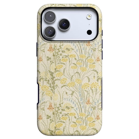 Boho Blooms Golden Floral Phone Case with iPhone 17 to 11 Pro Max ...