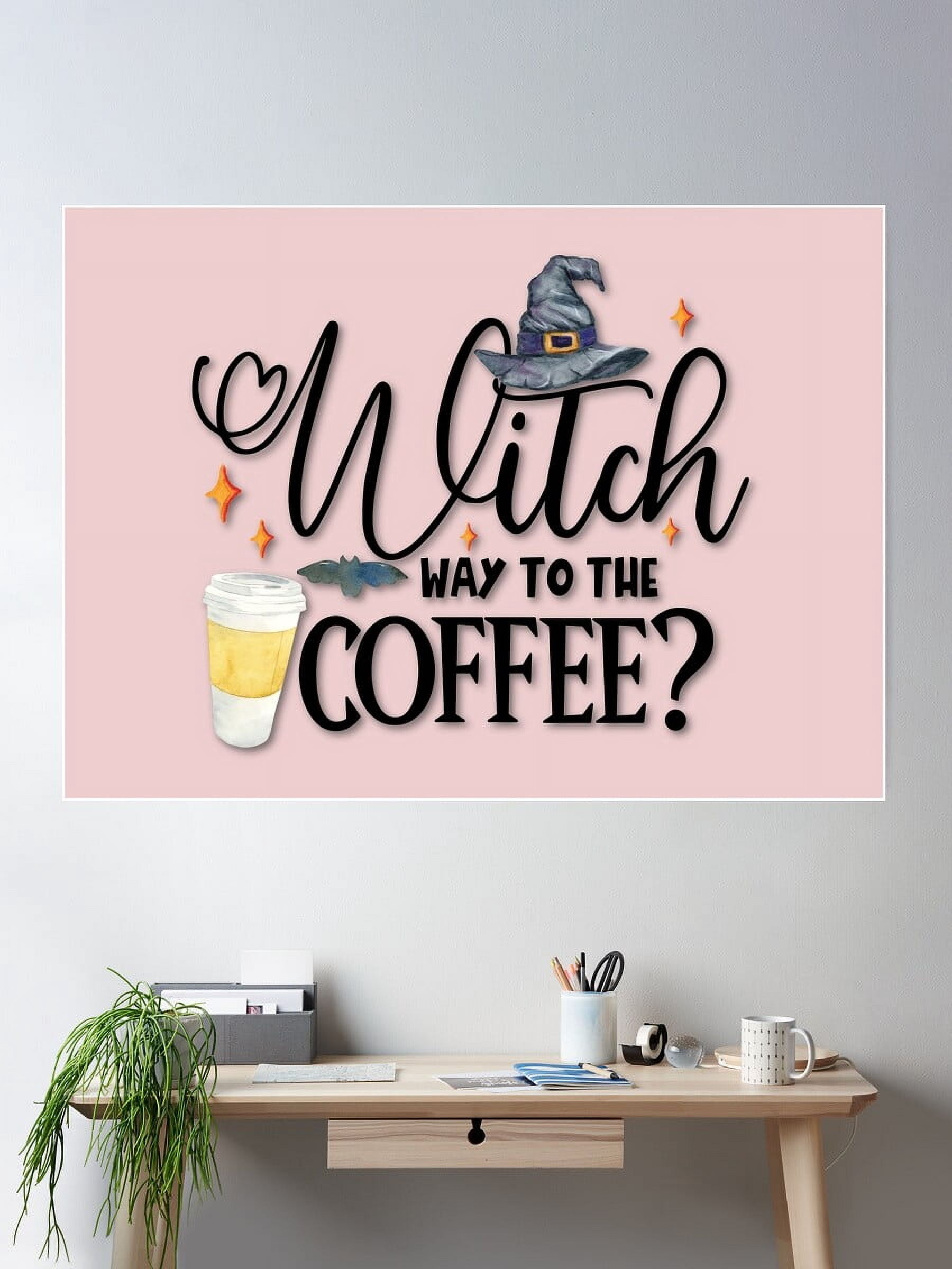 Boho Blush Pink, Cottagecore - Witch Way To The Coffee - Alaskamagick ...
