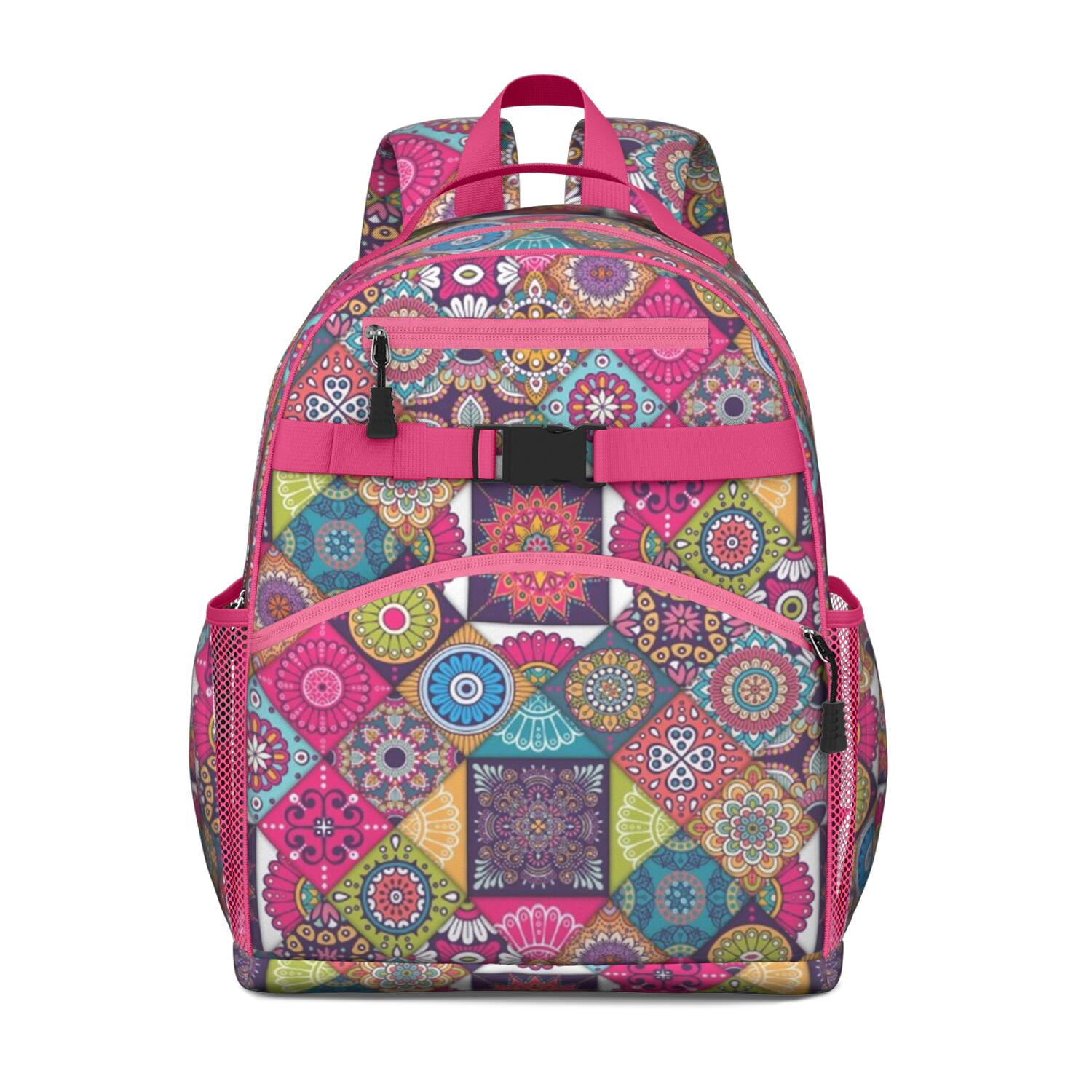 Boho Bohemia Flower Backpack for School,Cute School Bag,Schoolbag with ...