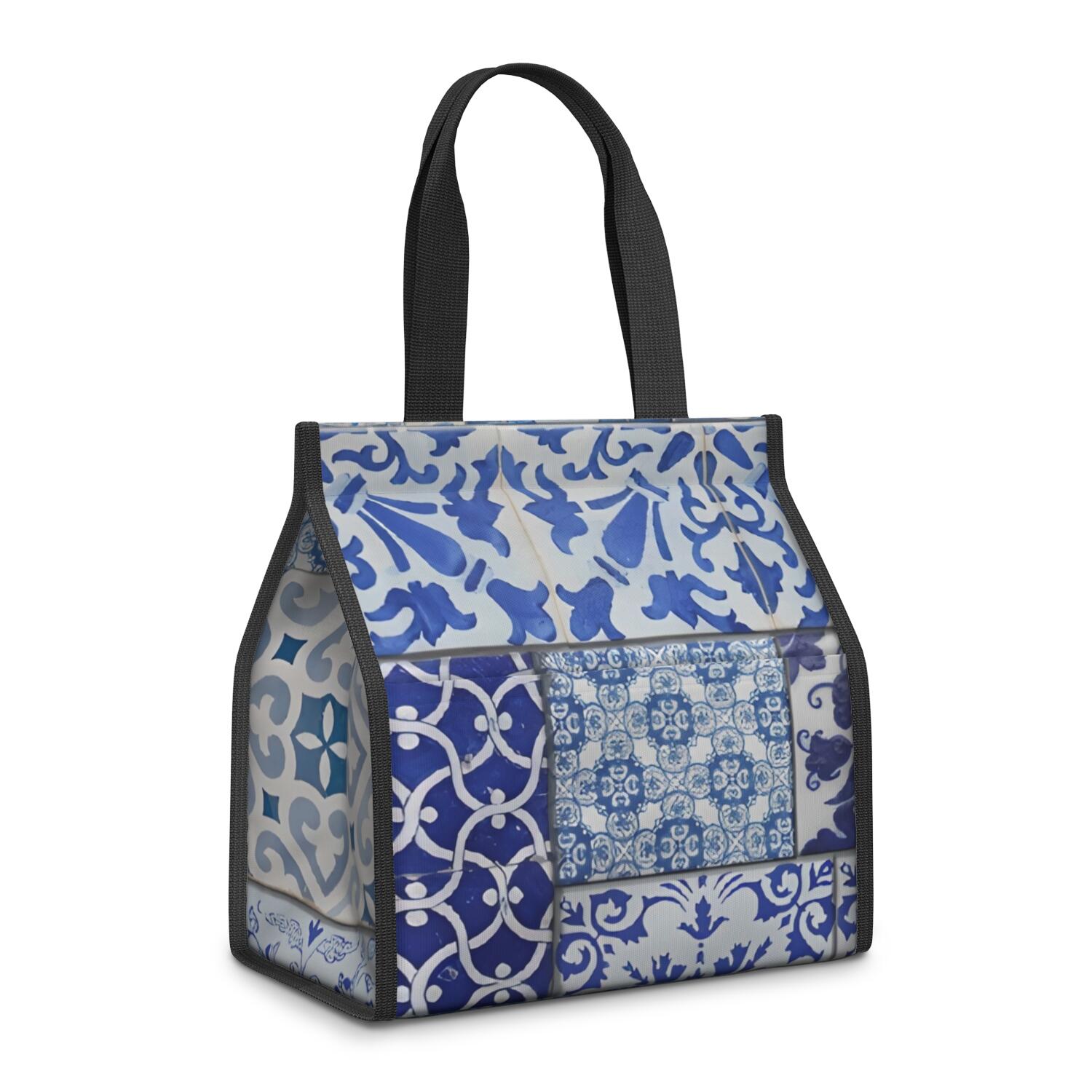 Boho Bohemia Flower Lunch Bag - Insulated Reusable Lunch Box for Women ...