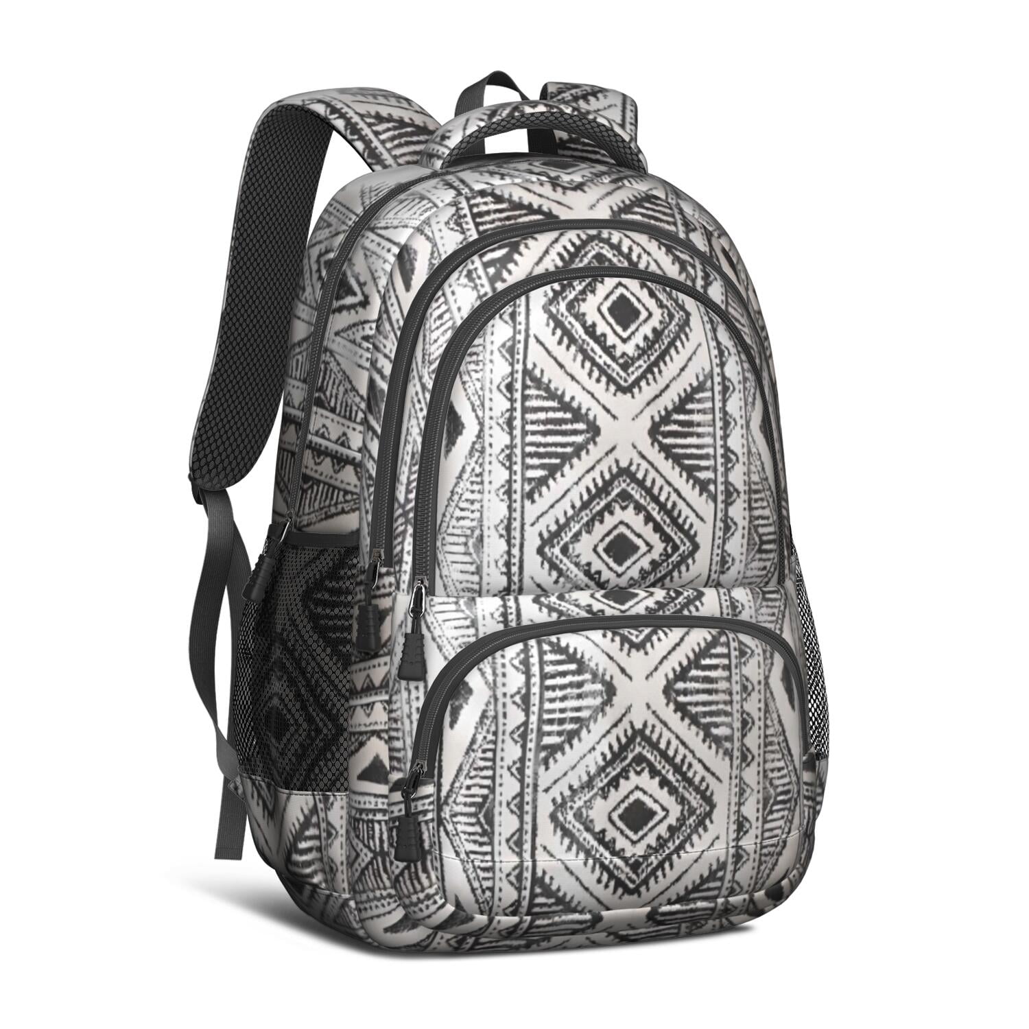 Boho Bohemia Geometric Line Art Backpack for School,Cute School Bag ...