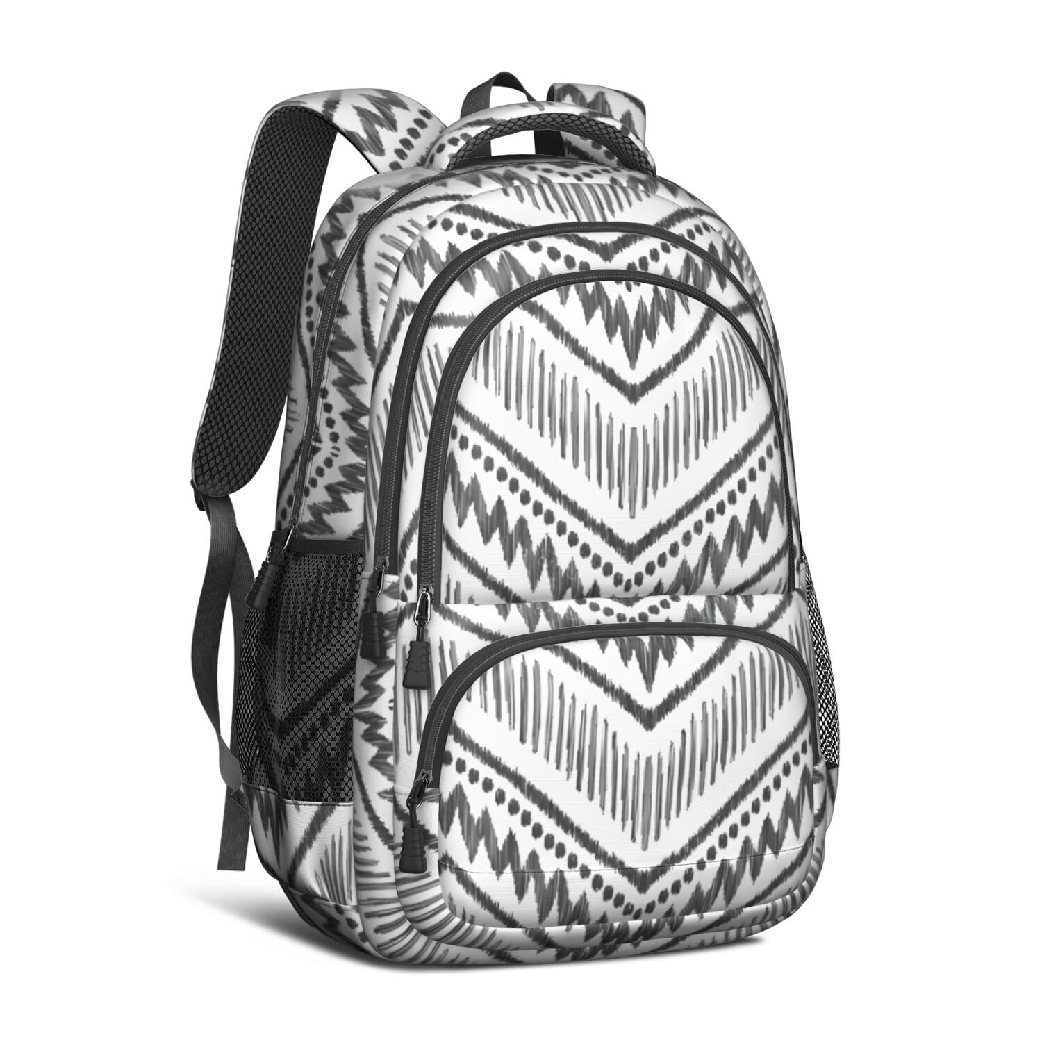Boho Bohemia Geometric Line Art Backpack for School,Cute School Bag ...