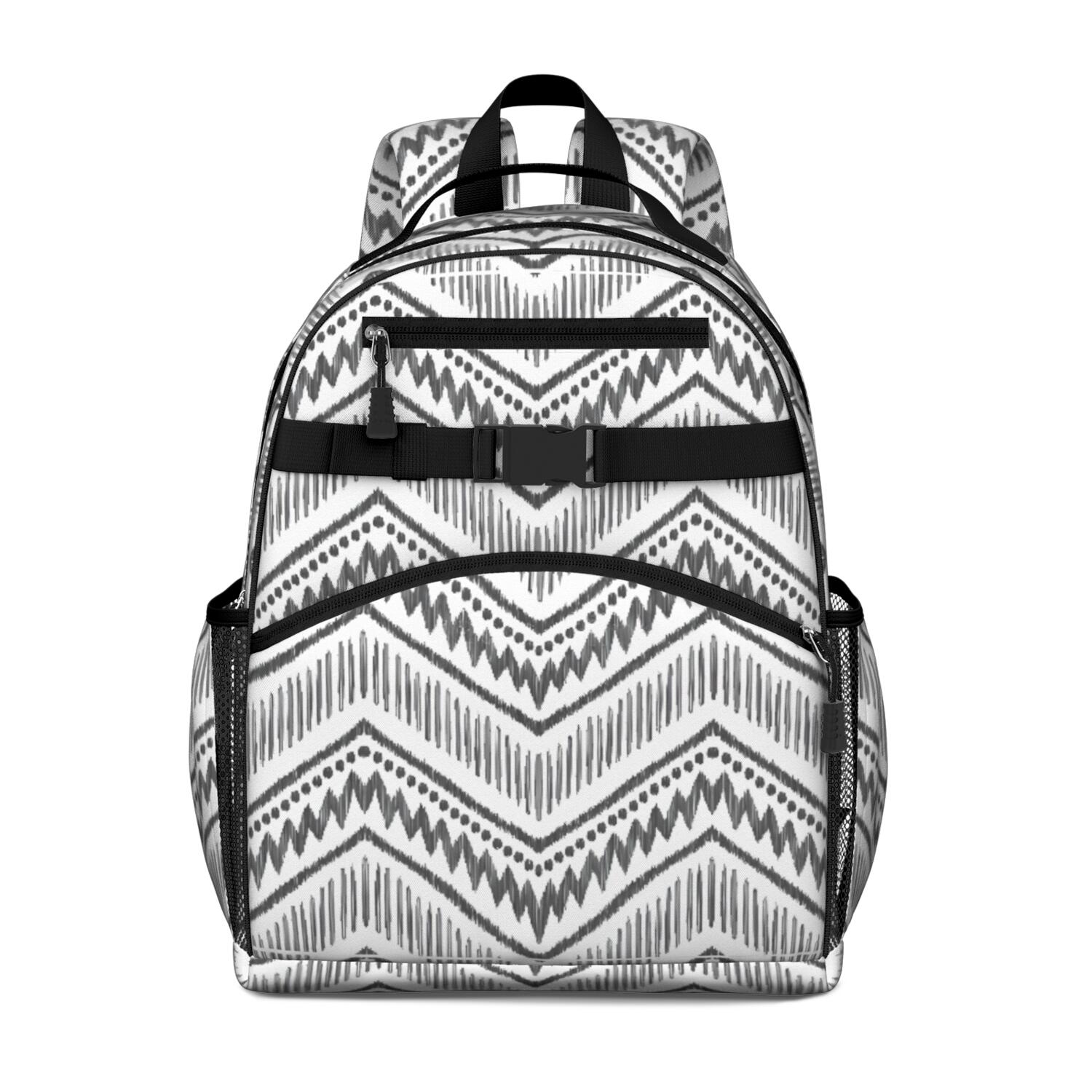 Boho Bohemia Geometric Line Art Backpack for School,Cute School Bag ...