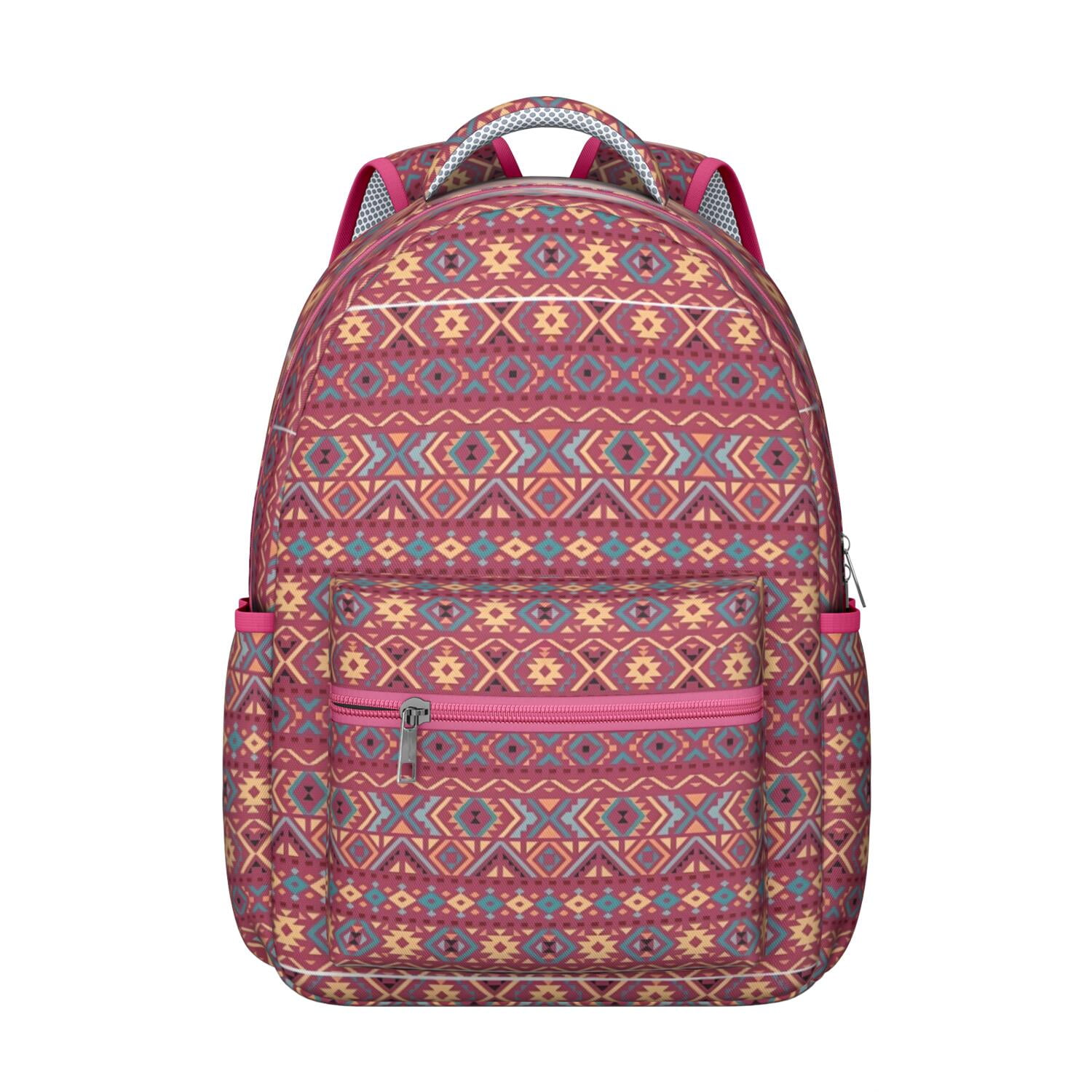 Boho Bohemia Geometric Line Art Backpack for School,Cute School Bag ...