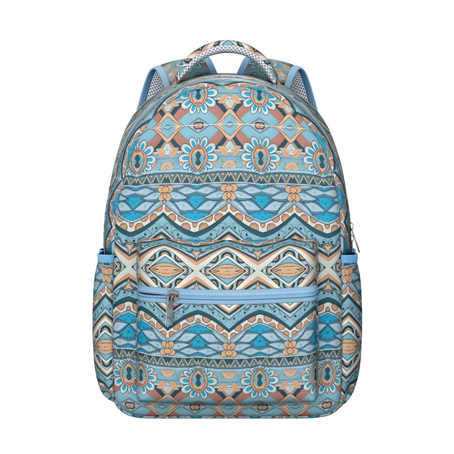 Boho Bohemia Geometric Line Art Backpack for School,Cute School Bag ...