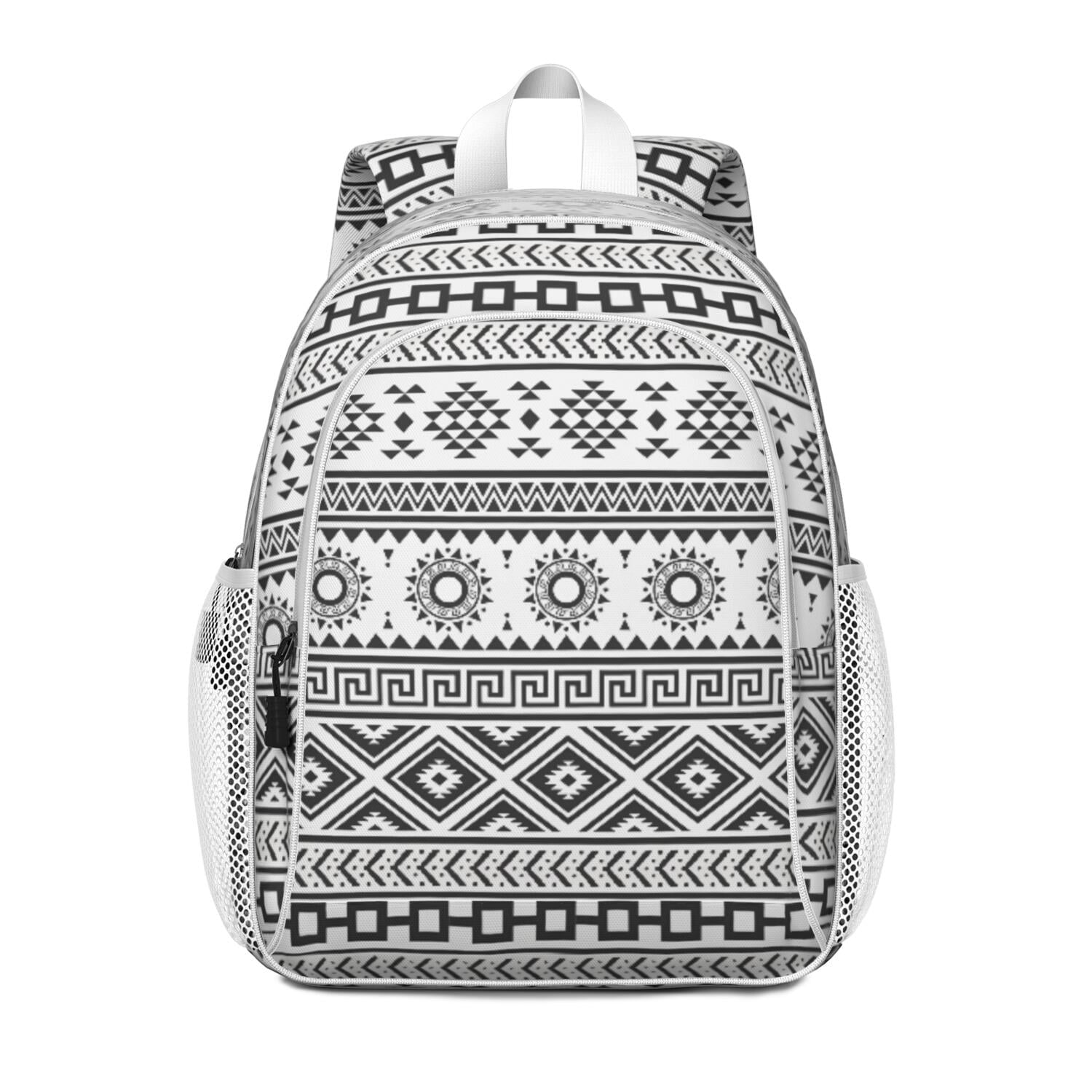 Boho Bohemia Geometric Line Art Backpack for School,Cute School Bag ...