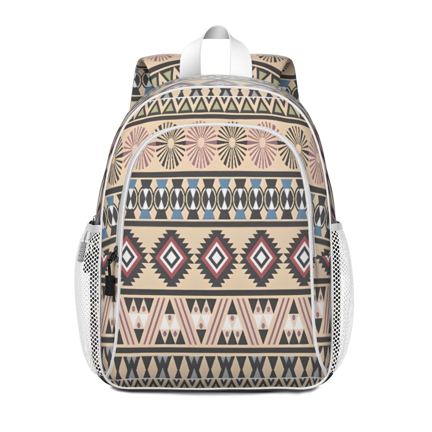 Boho Bohemia Geometric Line Art Backpack for School,Cute School Bag ...