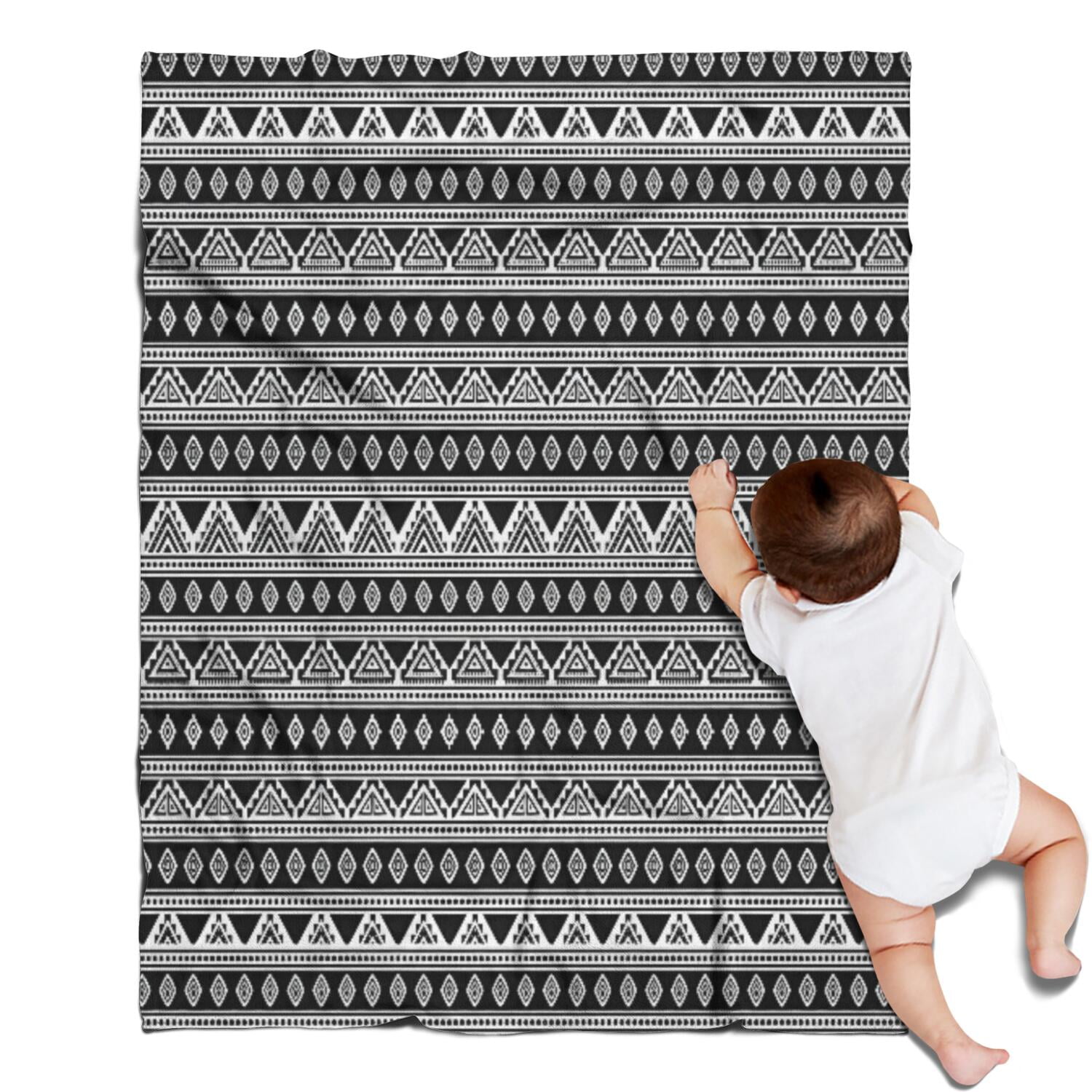 Boho Bohemia Geometric Line Art Blanket,Comfortable Soft Flannel Throw ...