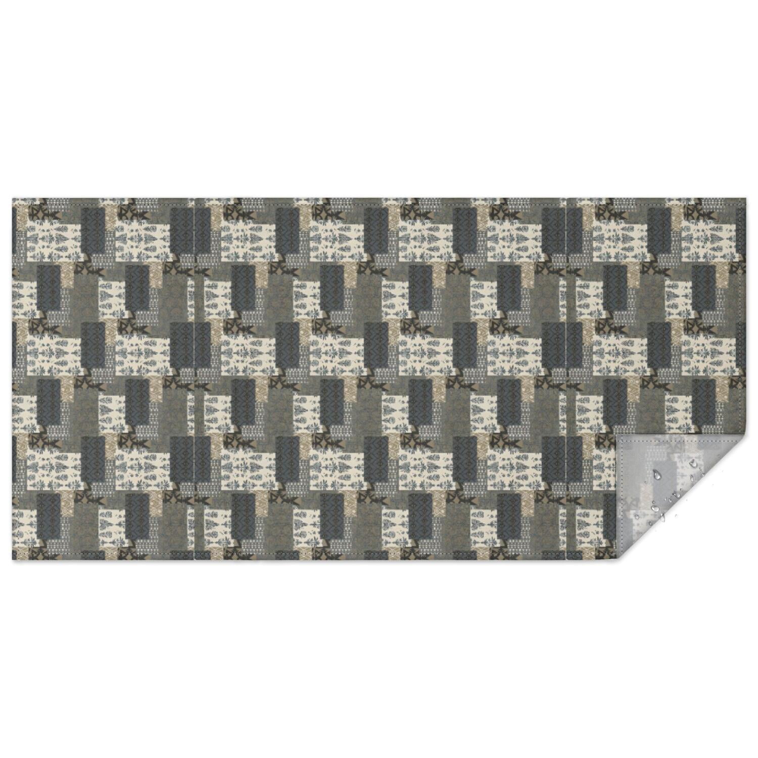 Boho Bohemia Geometric Line Art Rectangle Tablecloth 60"x120 ...