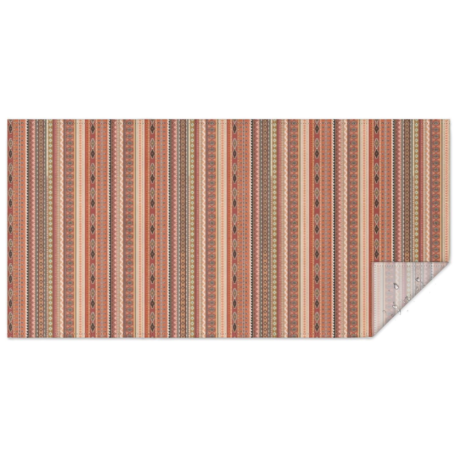 Boho Bohemia Geometric Line Art Rectangle Tablecloth 60"x120 ...