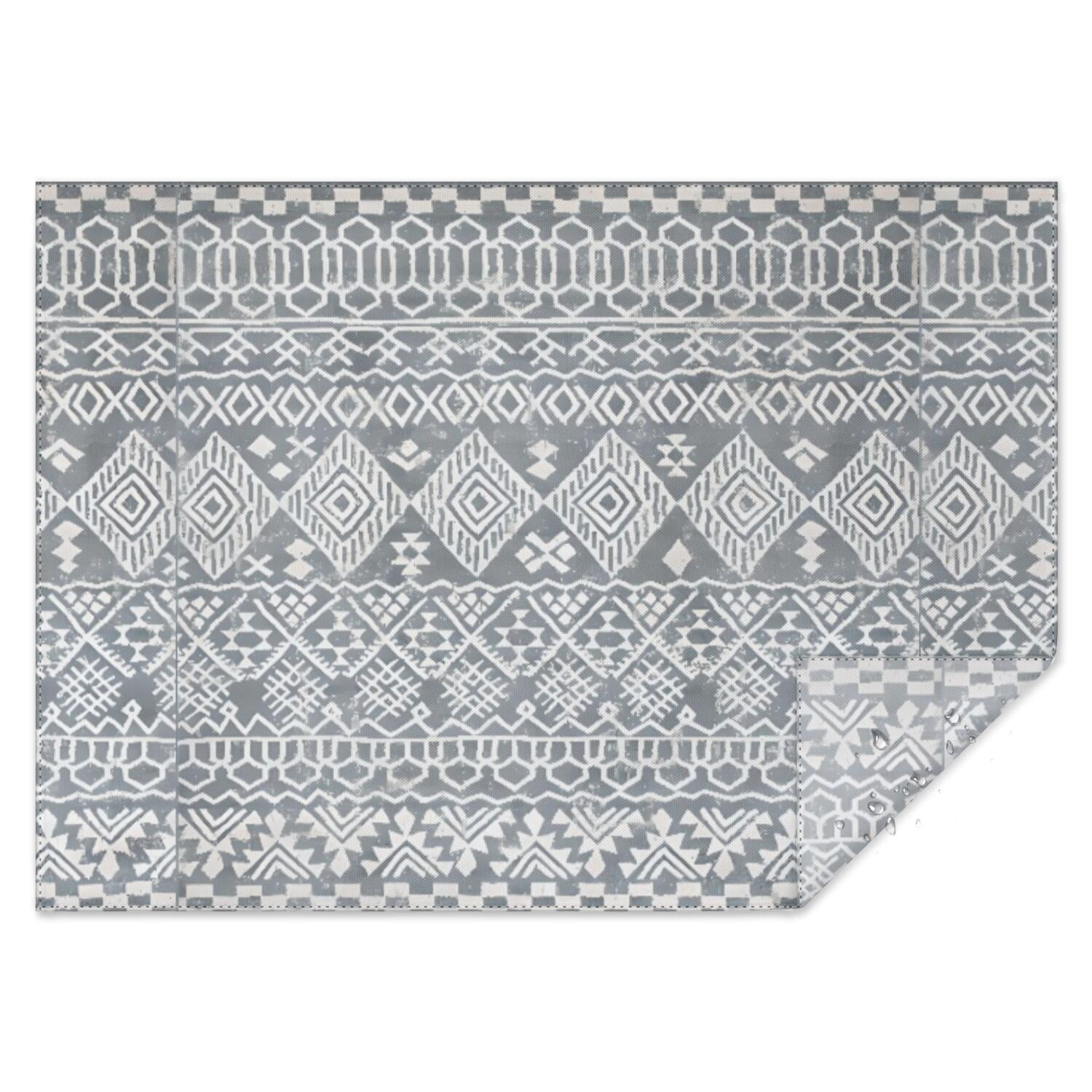 Boho Bohemia Geometric Line Art Rectangle Tablecloth 60"x84",Waterproof ...