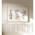 Boho Botanical Neutral Wildflowers Horizontal Wall Art Abstract Line ...
