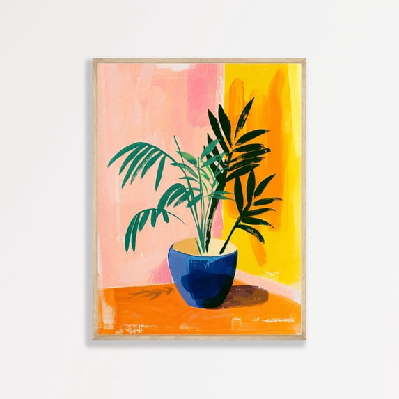Boho Botanical Wall Art Minimal Plant Painting Home Decor - Walmart.com