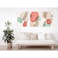 Boho Botanical Wall Art Palm Leaf Interior Design Trend Set 3 Stretched ...