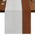 Boho Brown Leather Texture Short Table Runner 36 Inches Long,Modern ...