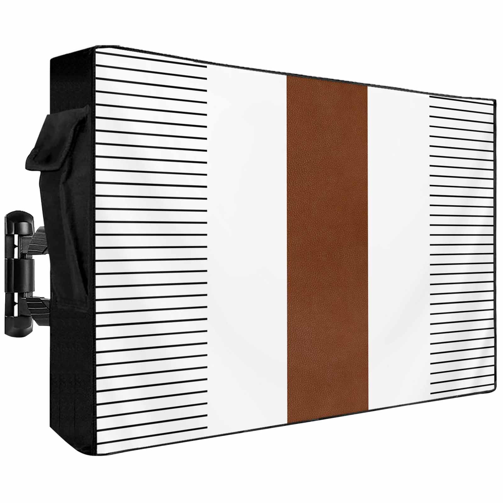 Boho Brown Outdoor TV Cover 52 to 55 inch Striped Tribal Farmhouse ...
