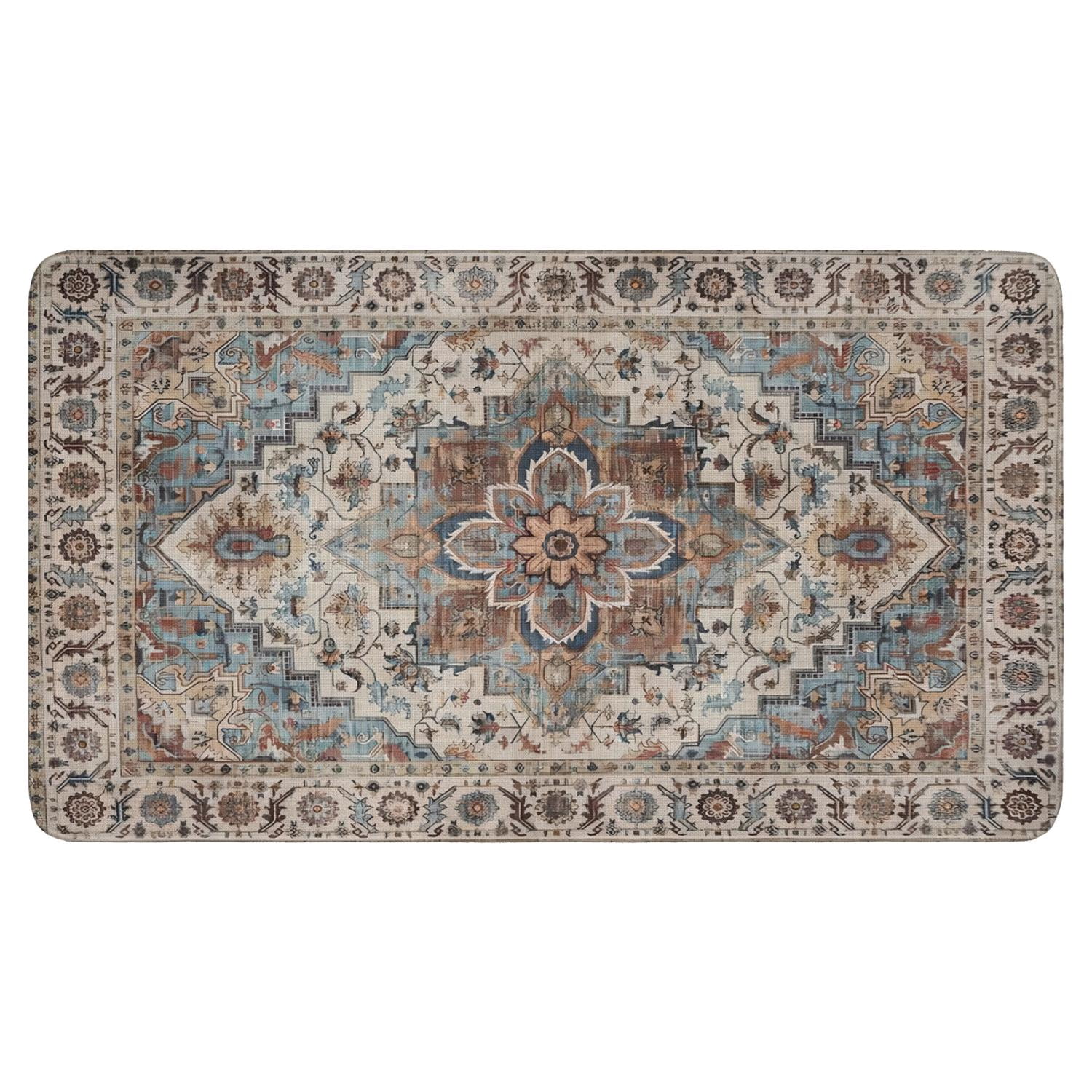 Boho Brown Vintage Carpet Welcome Door Mat Decorative Doormat Farmhouse ...