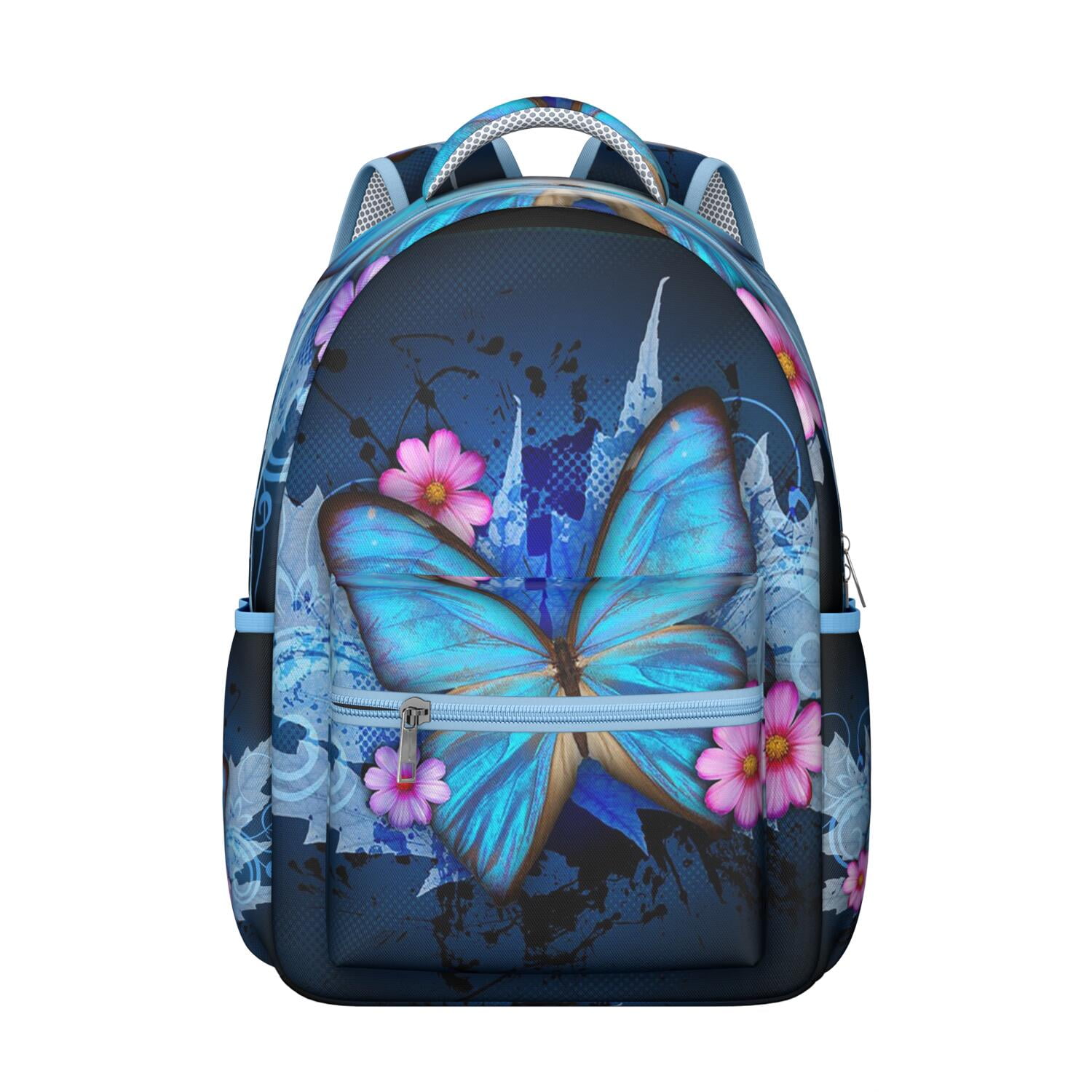 Boho Butterfly Aesthetic Backpack - Waterproof & Lightweight, Artistic ...