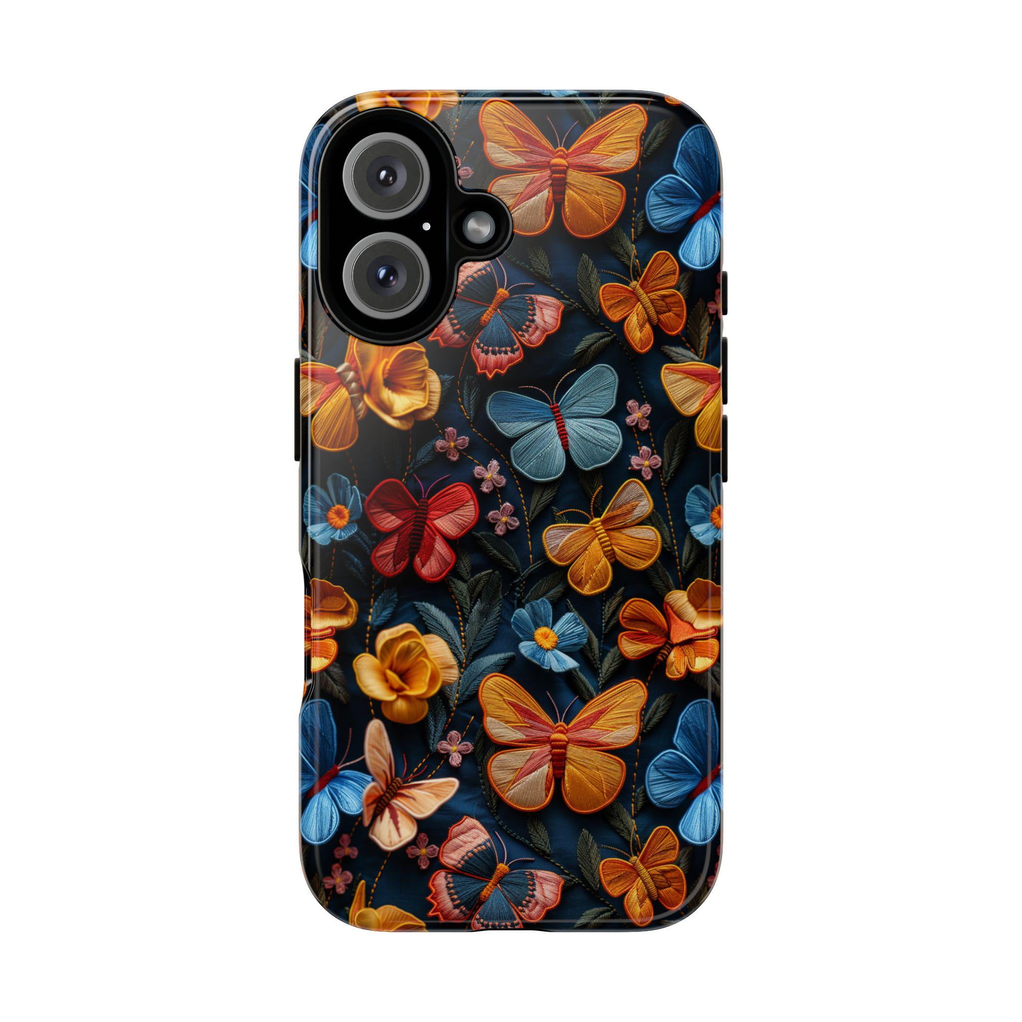 Boho Butterfly Cute Bugs Case for iPhone 17 through 11 Pro Max ...