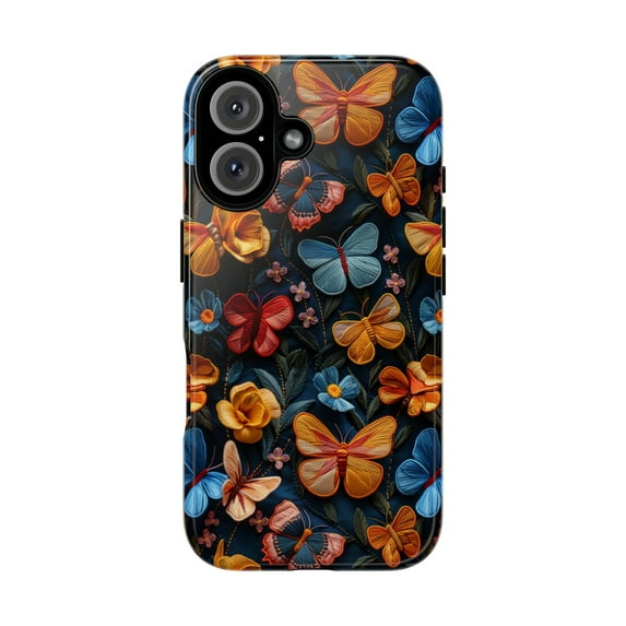 Boho Butterfly Cute Bugs Case for iPhone 17 through 11 Pro Max ...