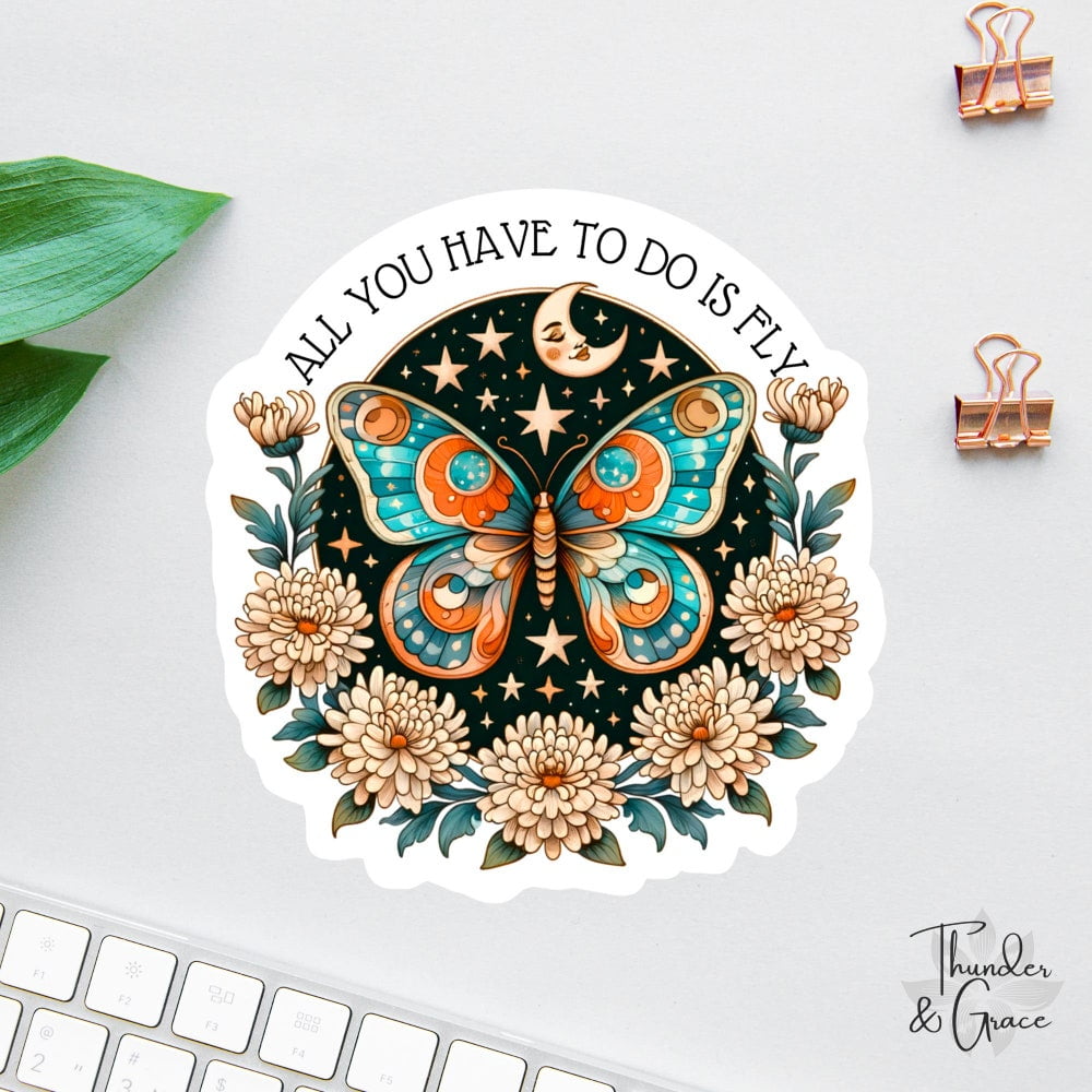 Boho Butterfly Stickers, All You Have To Do Is Fly, Womens Rights ...