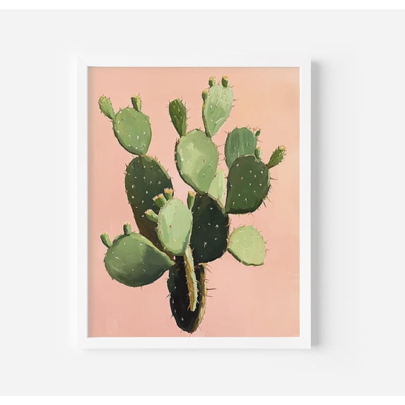 Boho Cactus Art Poster Girly Desert Botanical , Preppy dorm decor ...