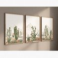 Boho Cactus Nursery Poster Set 3 Prints Set 3 , Stretched Canvas ...