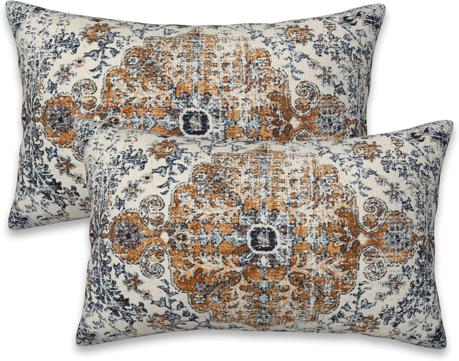 Boho Carpet Throw Pillow Cover Case Rug Boho Style Ethnic Design Throw ...