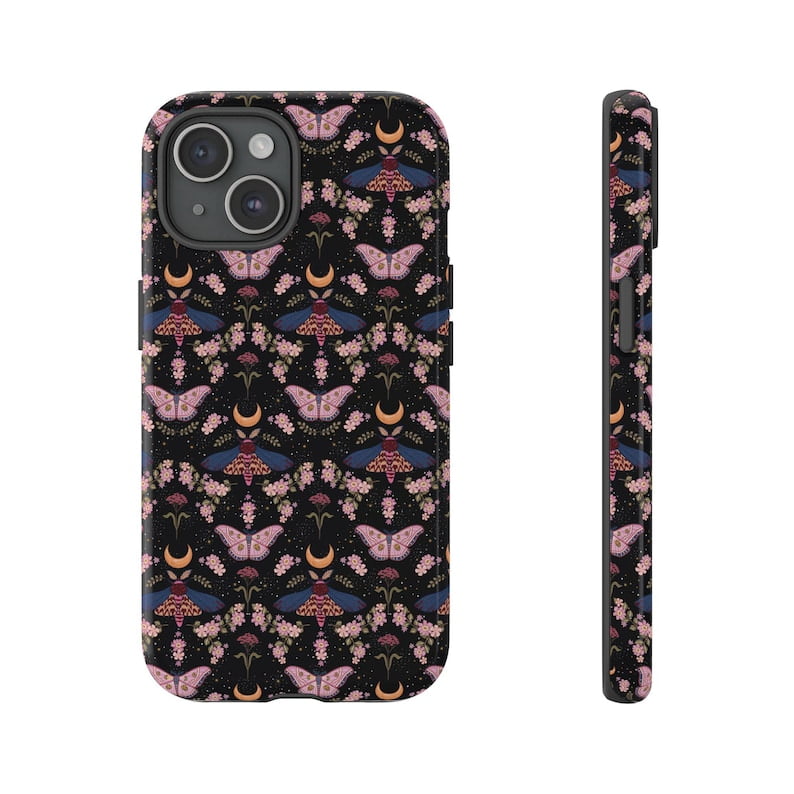 Boho Celestial Moth Phone Case for iPhone 11 12 13 14 15 16 Pro Max ...