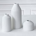 Boho Ceramic White Bud Vases by Kate Aspen (Set of 3) - Boho Vases for ...