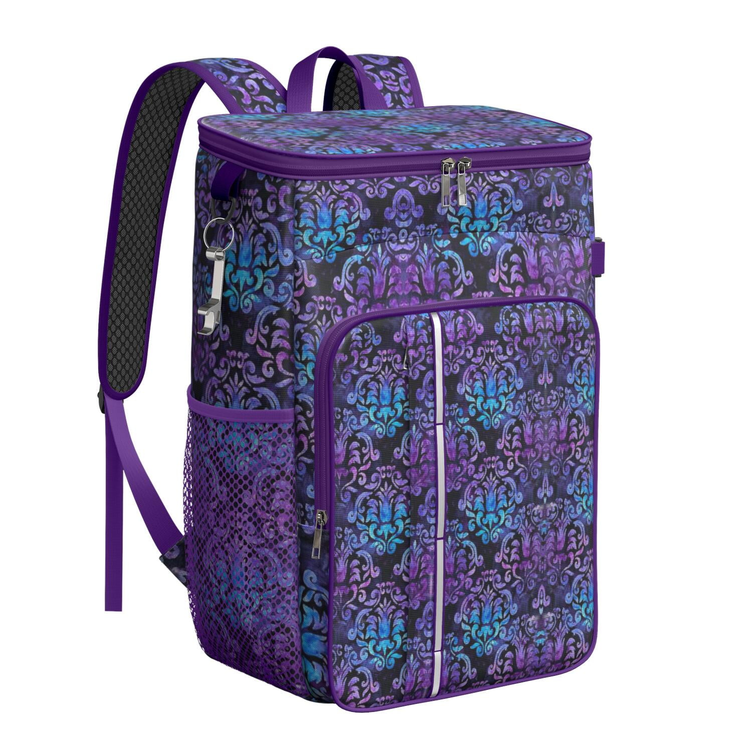 Boho Chic Backpack Cooler 26 Cans – Leakproof Insulated Cooler Bag with ...