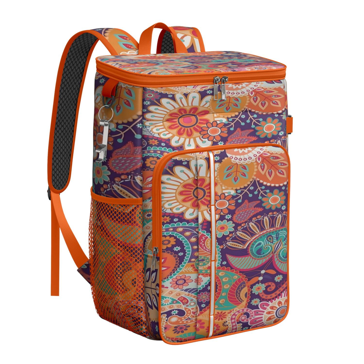 Boho Chic Cooler Backpack – Leakproof, Waterproof, Double-Layered ...
