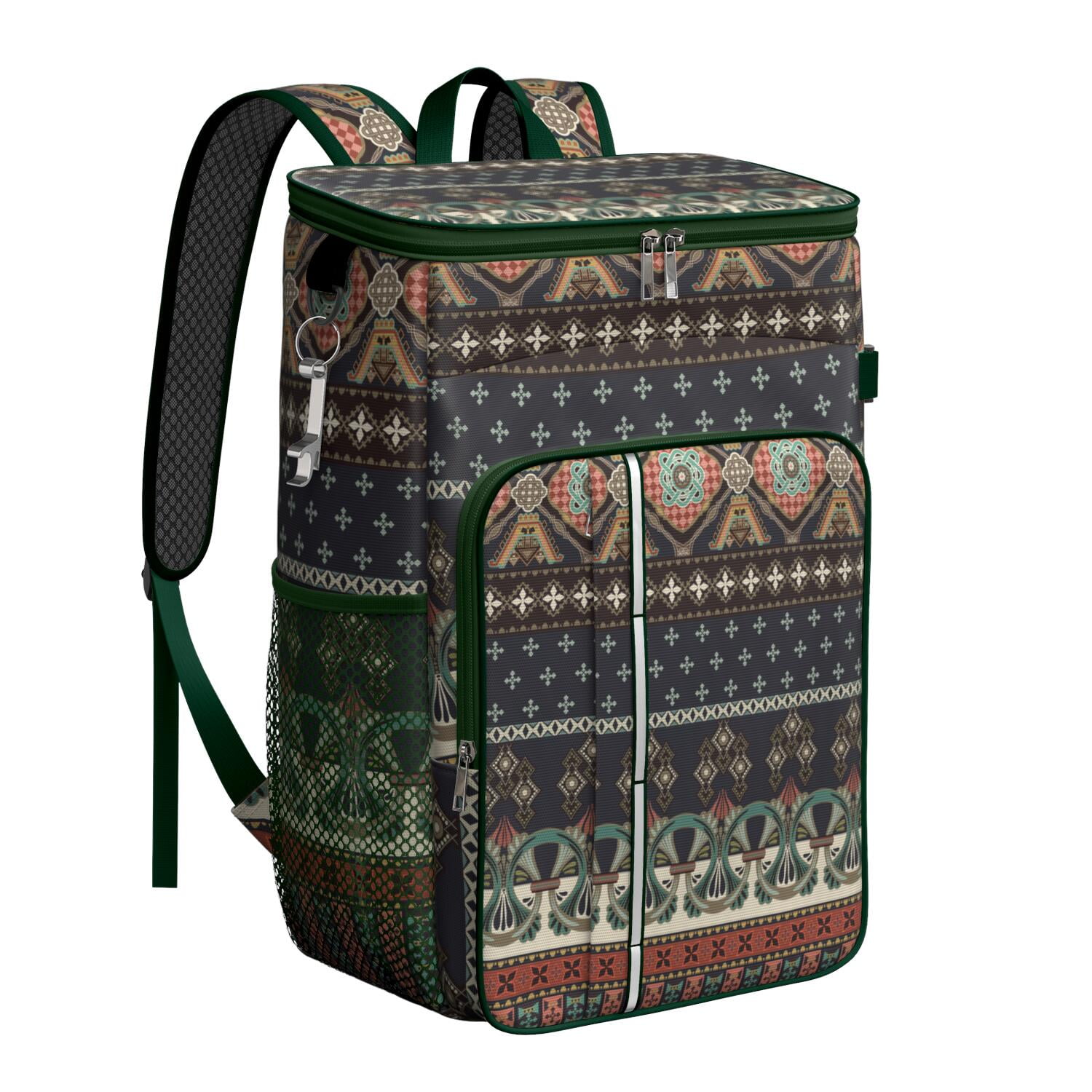 Boho Chic Cooler Backpack – Leakproof, Waterproof, Double-Layered ...
