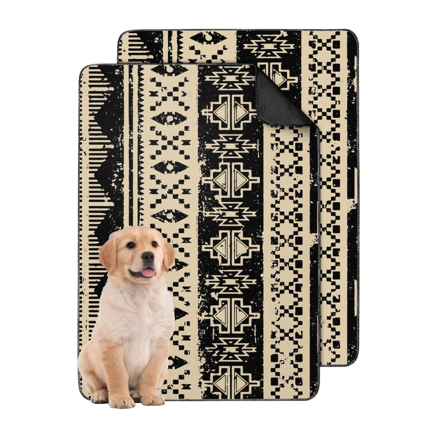 Boho Chic Dog Potty Pads Washable, Large 24x36 Inch Reusable House ...