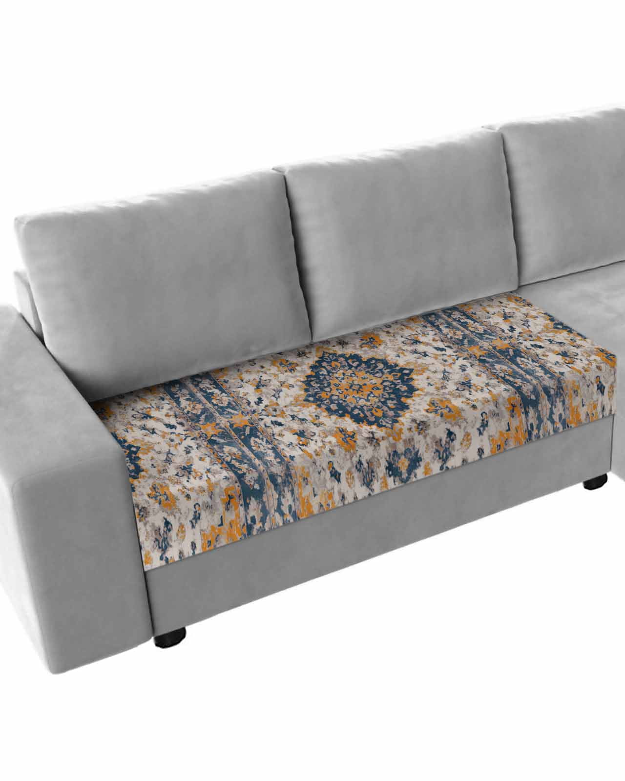 Boho Chic Ethnic Sofa Couch Cushion Covers Washable, Removable Stretchable Sectional Couch ...