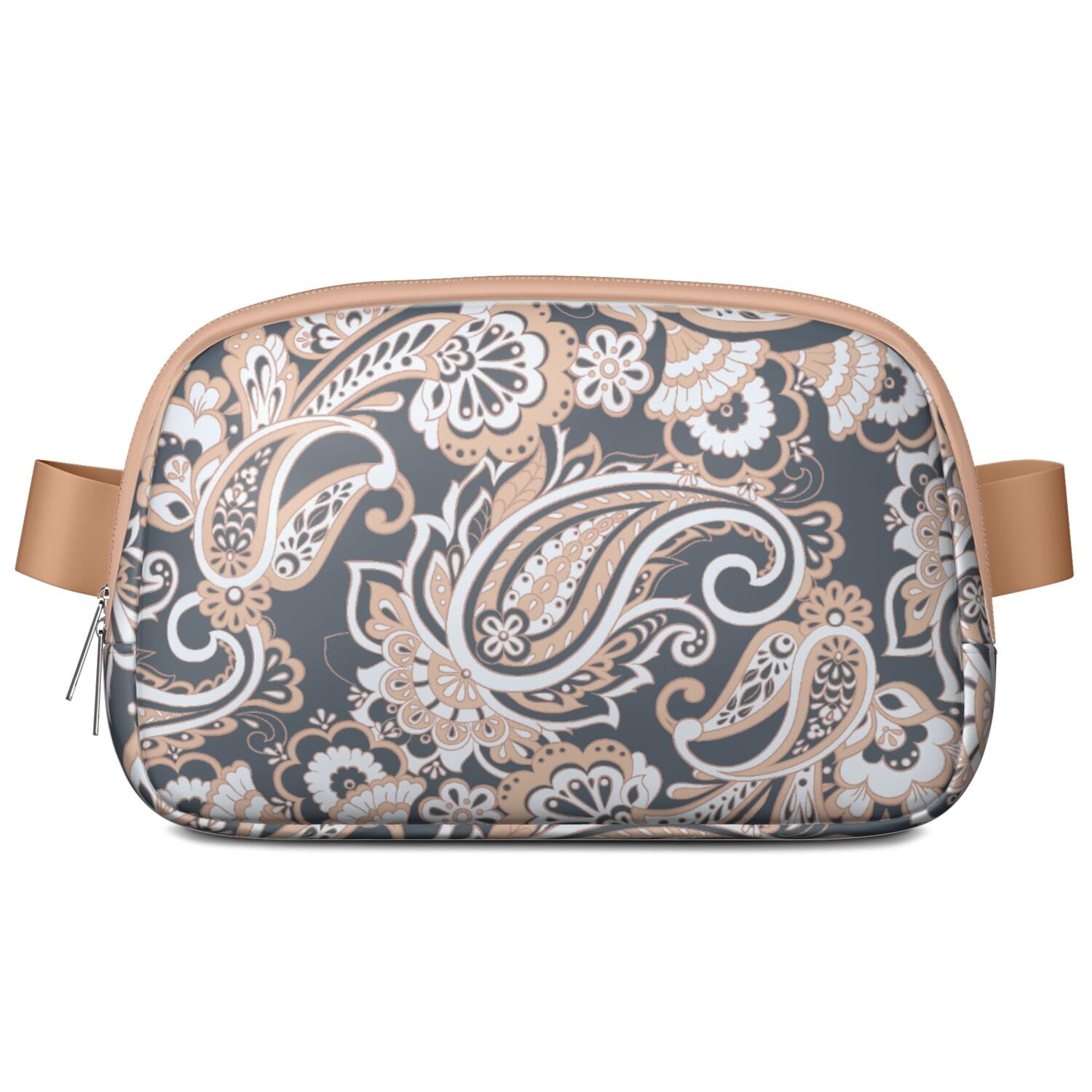 Boho Chic Fanny Pack – Vintage Paisley Waist Bag with Colorful Floral ...