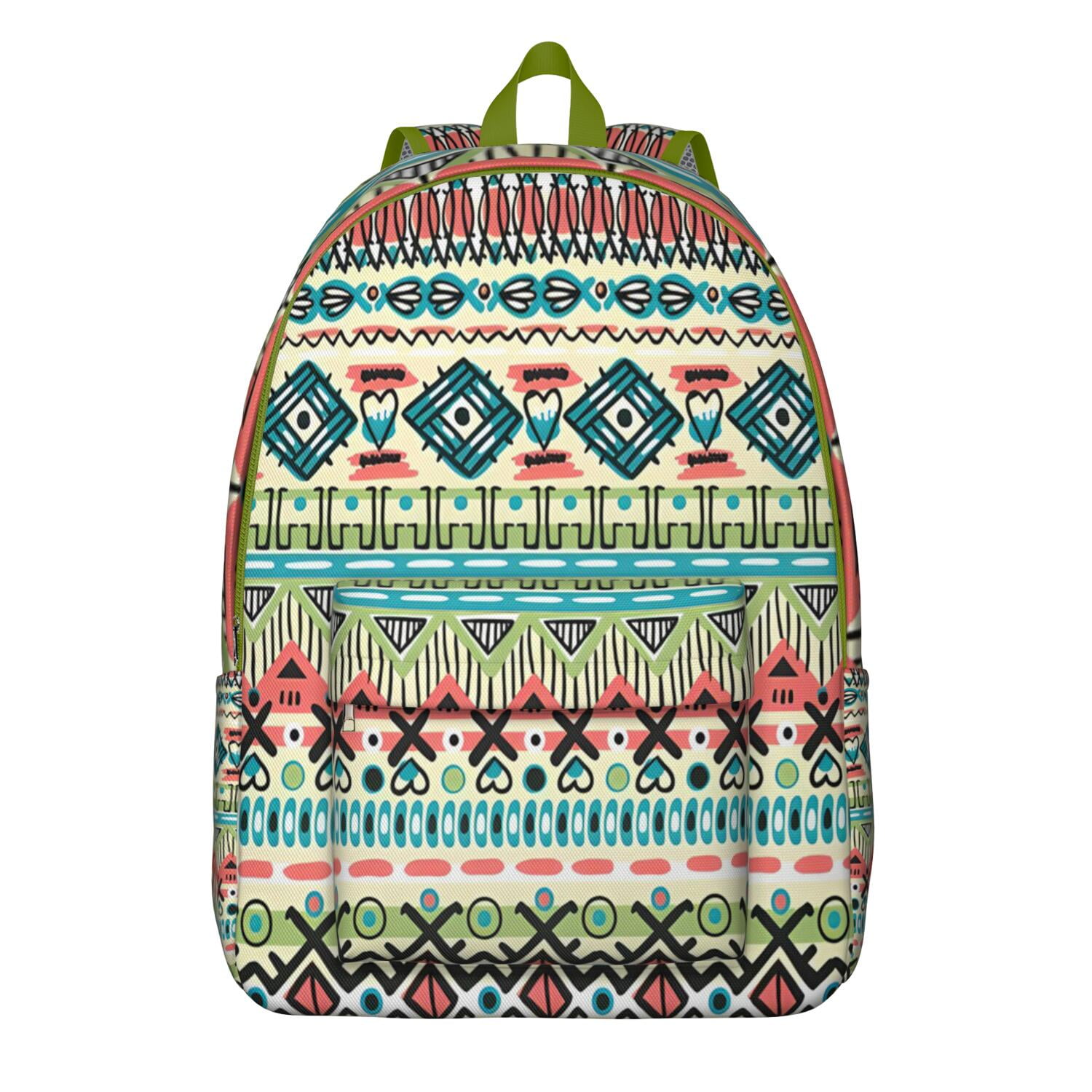 Boho Chic Floral Backpack for Teens, Lightweight Waterproof Laptop ...