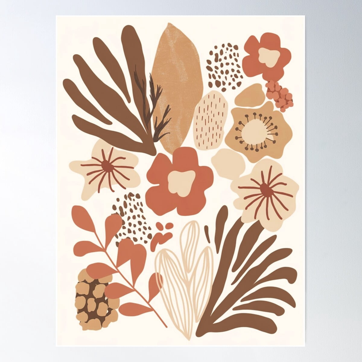 Boho Chic Intricate Neutral Art Poster Wall Art Modern Wall Decor For ...