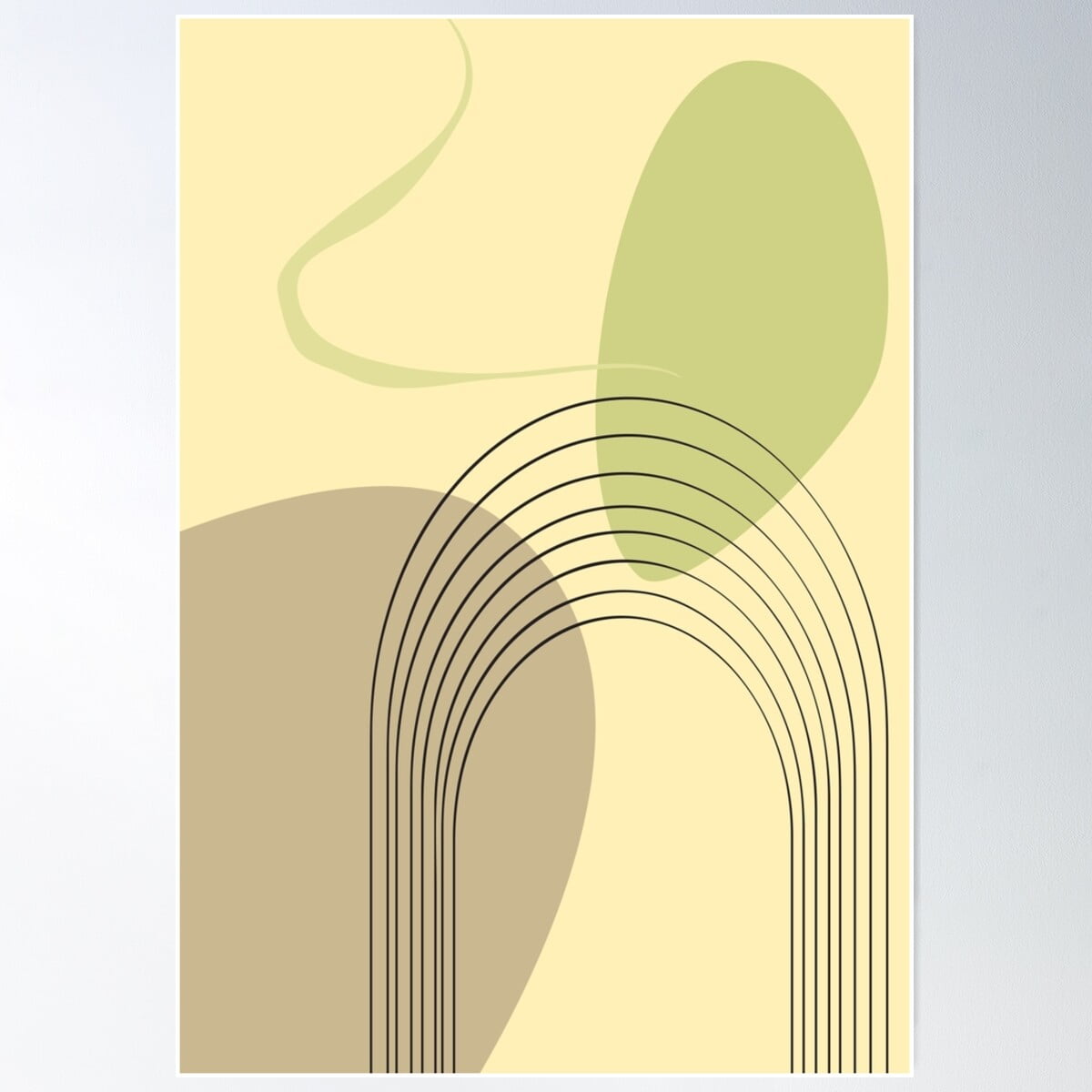 Boho Chic Line Art 3 Poster Wall Art, Modern Wall Decor For Living Room ...