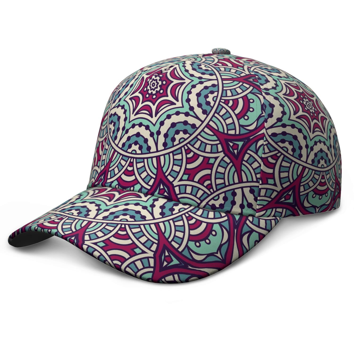 Boho Chic Mandala Baseball Cap – Ethnic Tribal Dad Hat with Vintage ...