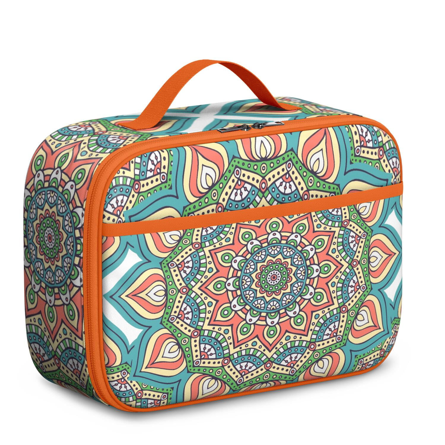 Boho Chic Mandala Lunch Box Tribal Pattern Leakproof Interior Portable ...