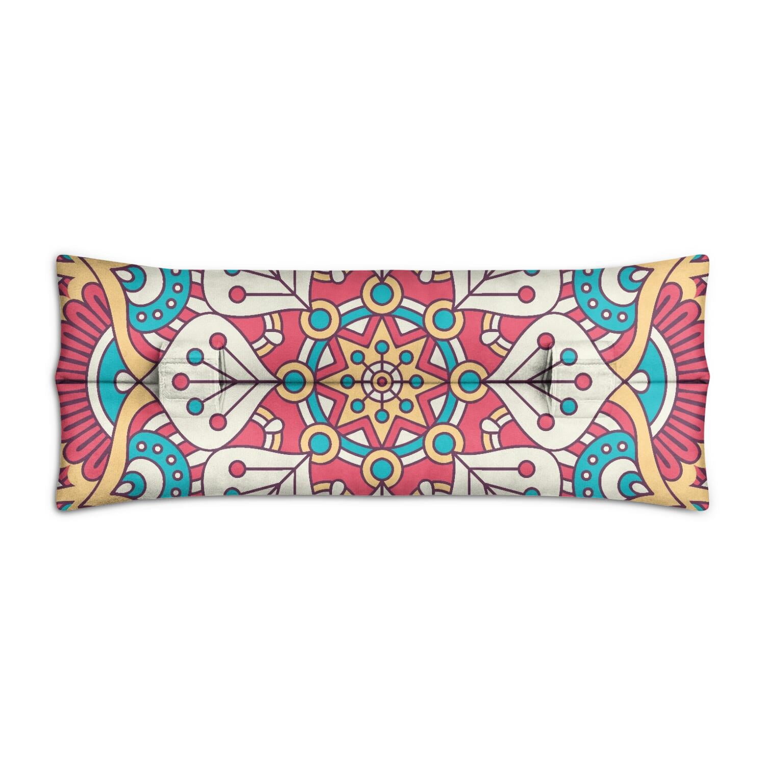 Boho Chic Mandala Mastectomy Pillow - Plush Seatbelt Cushion for Post ...