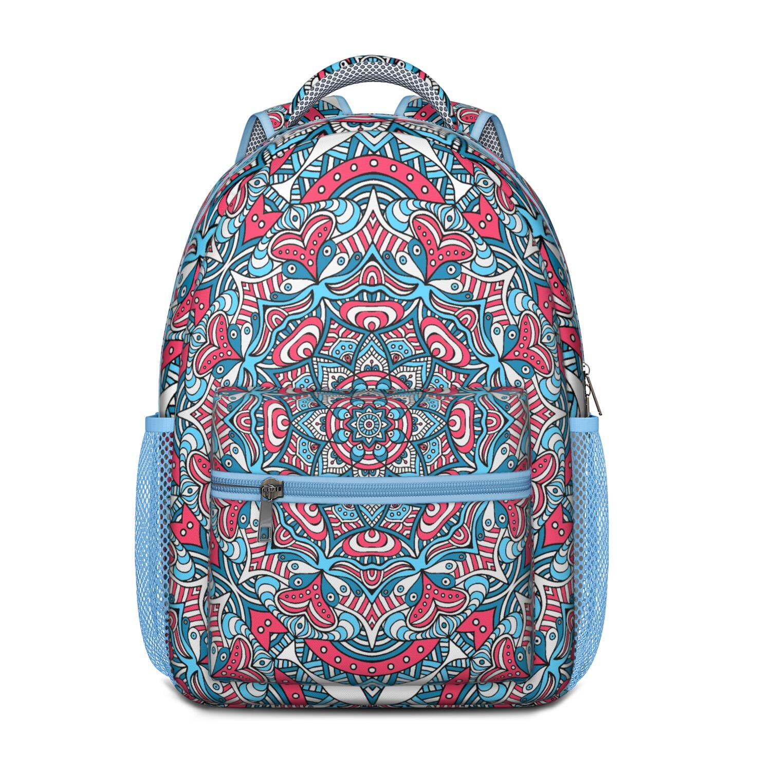 Boho Chic Mandala Waterproof Backpack - Breathable Ergonomic School Bag ...