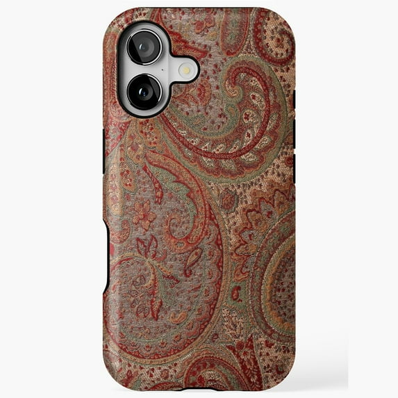 Boho Chic Paisley Pattern Style Compatible Phone Case for iPhone 11-17 ...